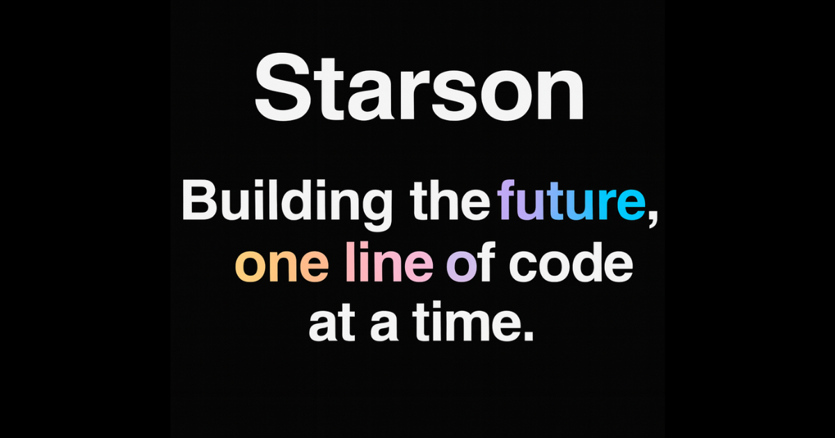 Starson | Mobile App Development for iOS & Android
